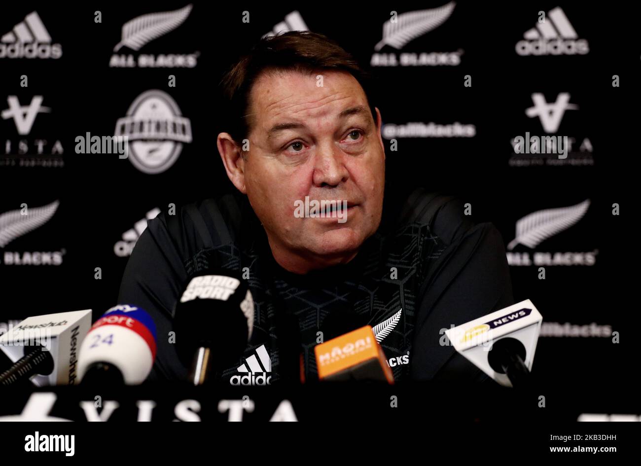 Rugby All Blacks press conference - Vista Norther Tour Head coach Steve ...