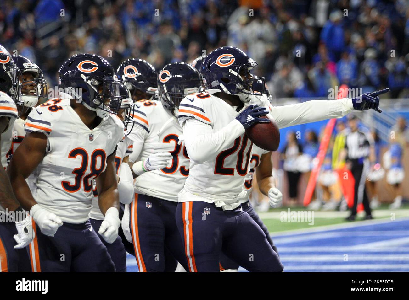 Chicago Bears cornerback Prince Amukamara (20) celebrates after a Bears ...