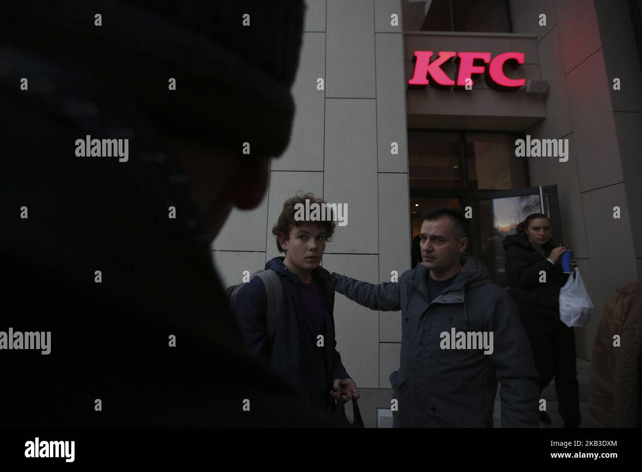 in Kyiv, Ukraine, November 22, 2018. KFC opened its new restaurant in a building of the House of ...