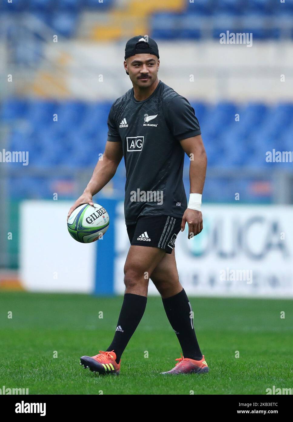 Rugby All Blacks captains run - Cattolica Test Match Richie Mounga at ...