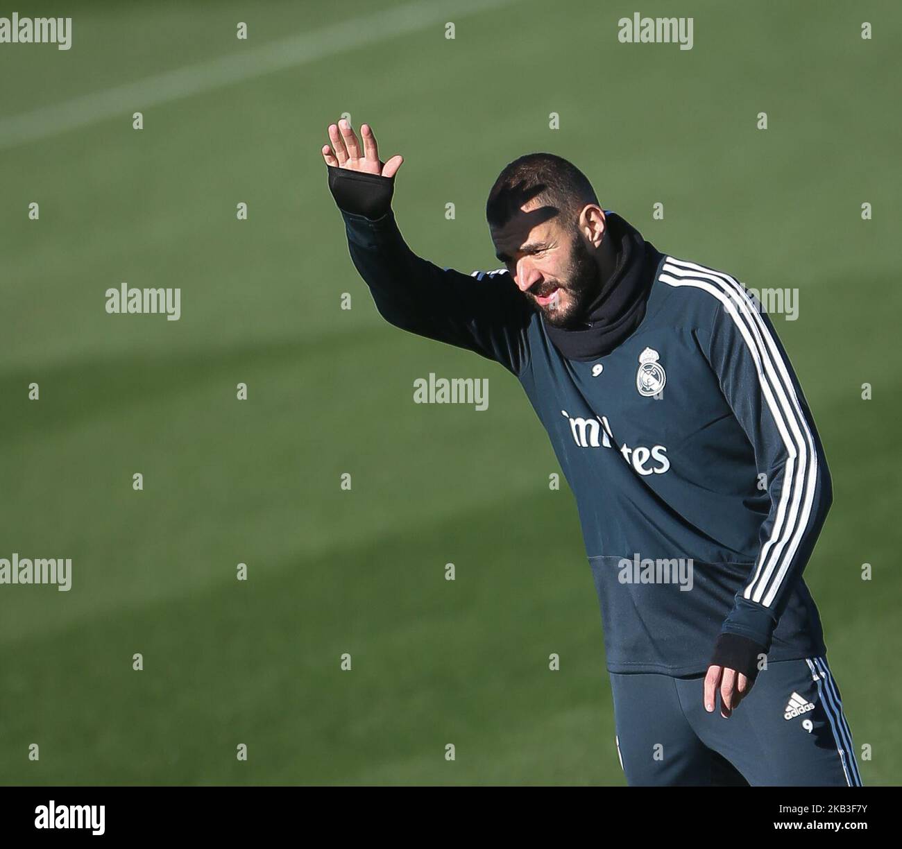 Real madrids french forward karim benzema hi-res stock photography and ...