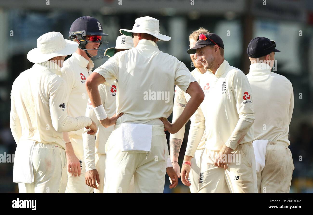 England cricketers celebrate during the 2nd day's play in the 3rd and ...