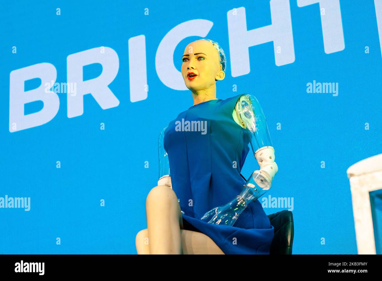 Sophia, a Hanson Robotics’ latest and most advanced robot to date and a ...