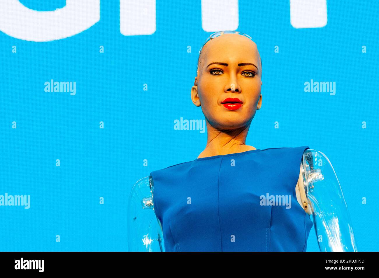 Sophia, a Hanson Robotics’ latest and most advanced robot to date and a ...