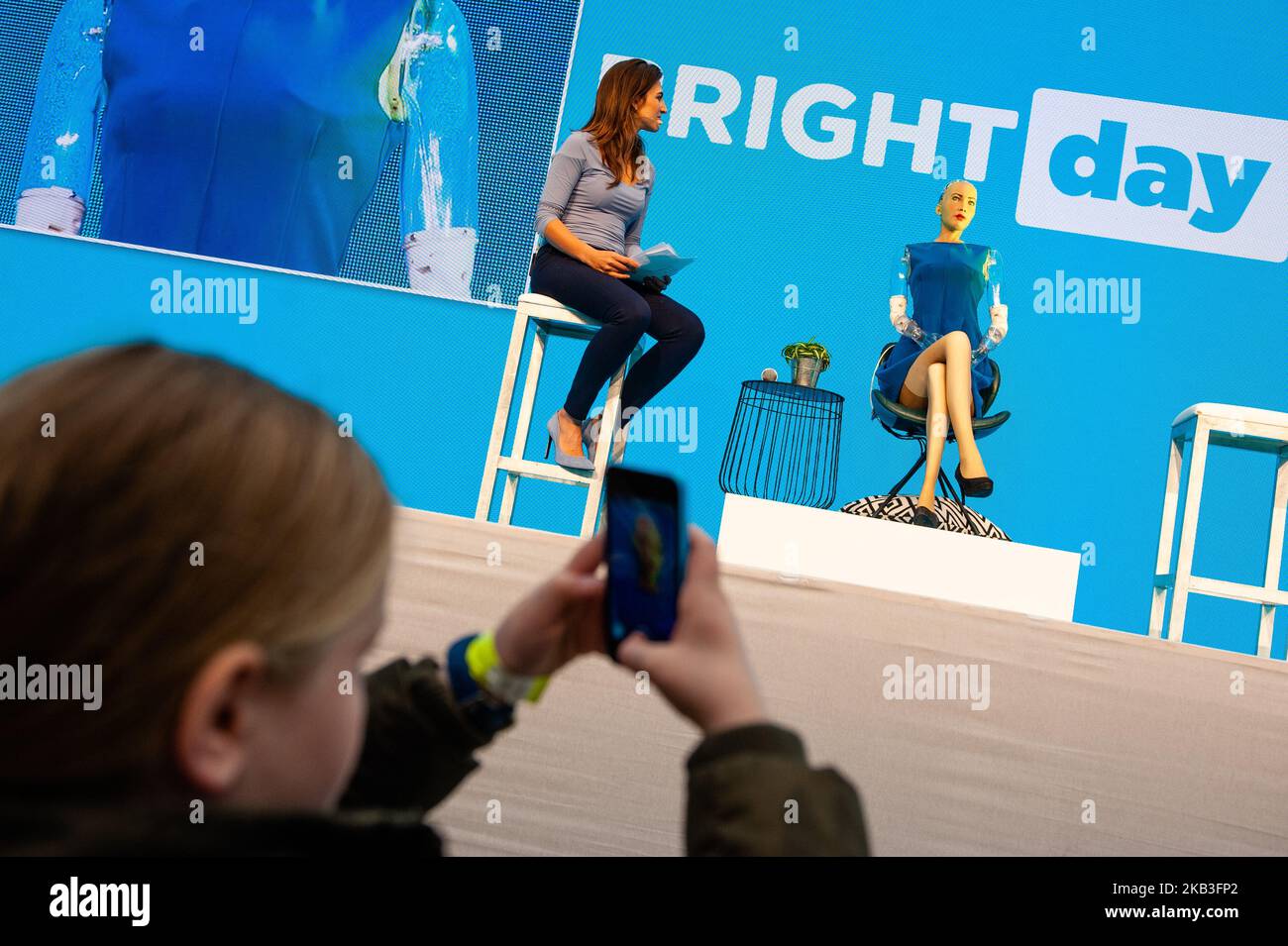 Sophia, a Hanson Robotics’ latest and most advanced robot to date and a ...