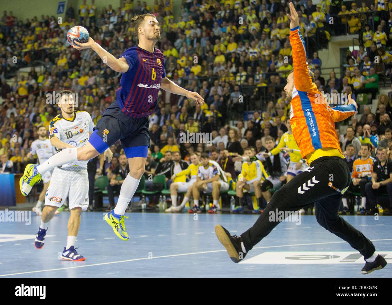 Alex Dujshebaev (Vive), Casper Ulrich Mortensen (Barca),Vladimir Cupara ...