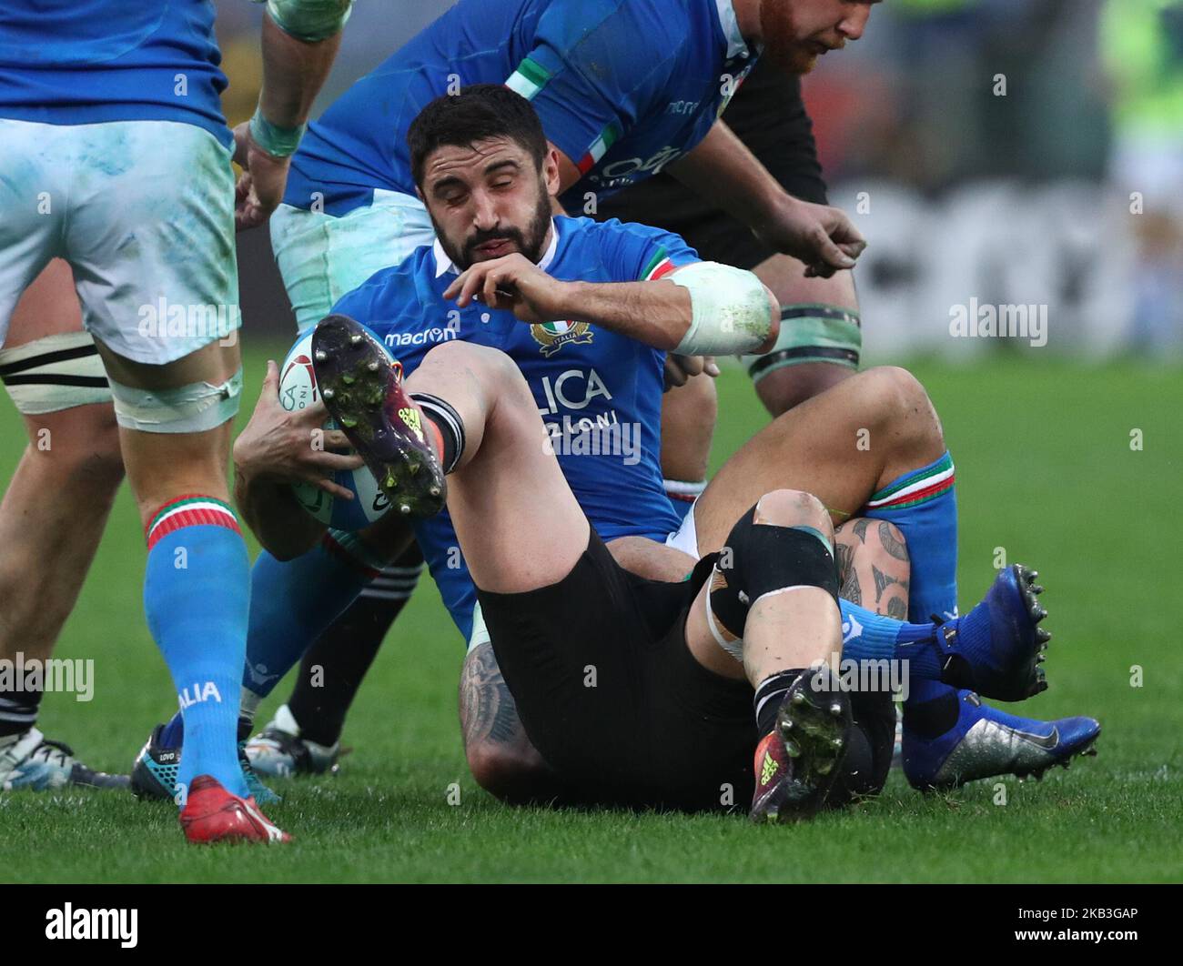 Italy v New Zealand All Blacks - Rugby Cattolica Test Match Italys Tito ...