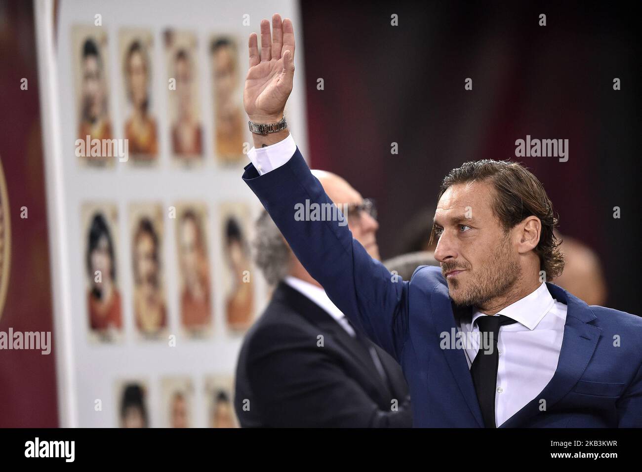 AS Roma former player Francesco Totti enters the Hall of Fame before ...