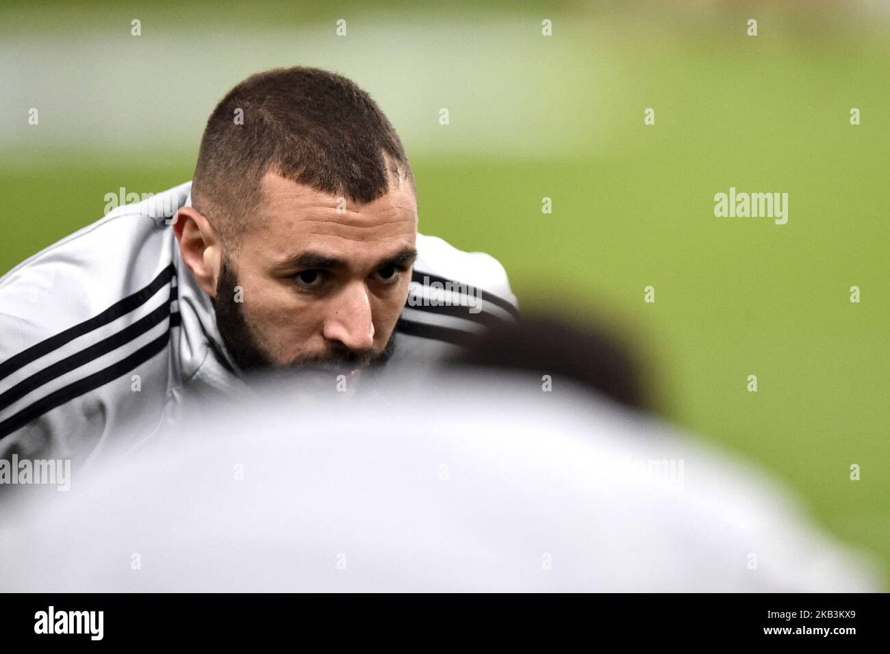 Karim Benzema of Real Madrid during the UEFA Champions League match ...