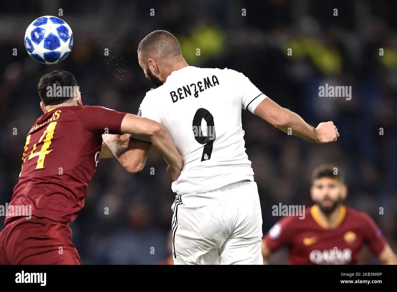 Karim Benzema of Real Madrid during the UEFA Champions League match ...