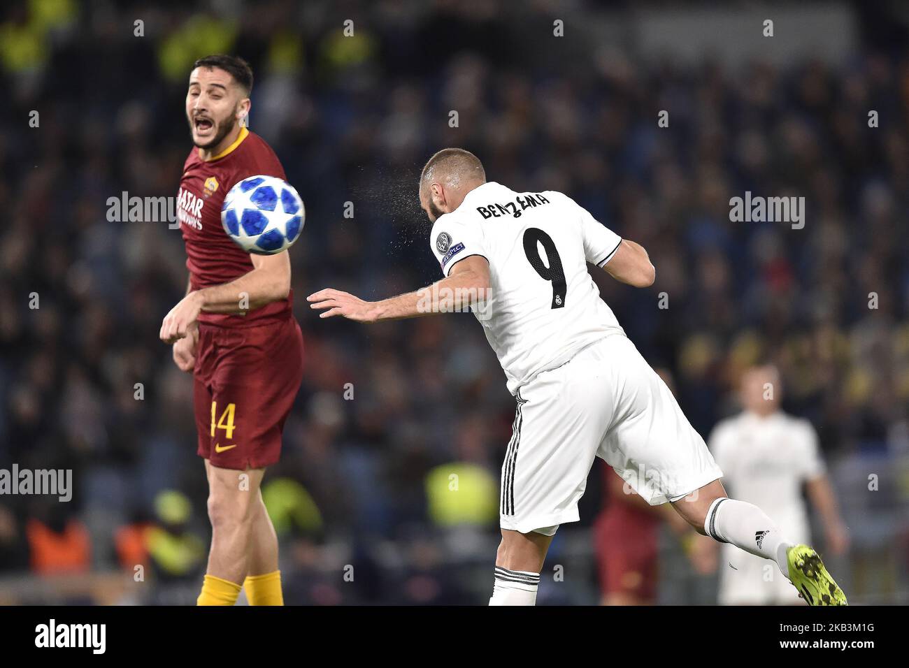 Karim Benzema of Real Madrid during the UEFA Champions League match ...