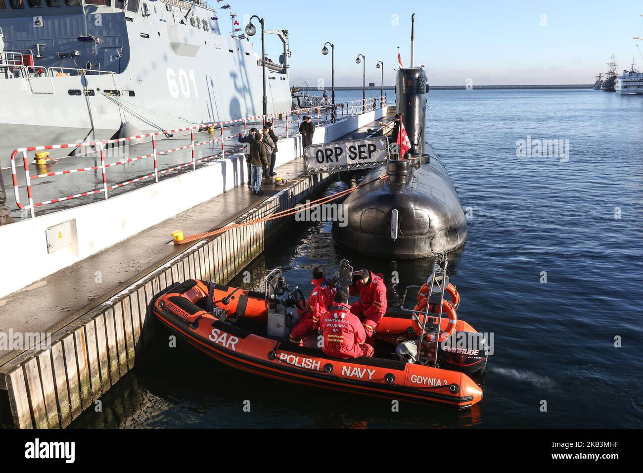 ORP Sep submarine, and class MCMV ORP Kormoran (601) the lead ship of ...