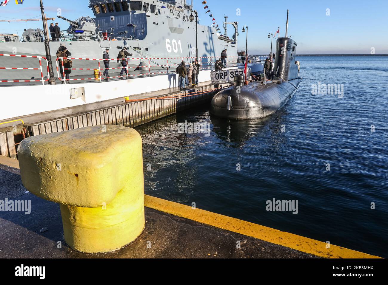 ORP Sep submarine, and class MCMV ORP Kormoran (601) the lead ship of ...