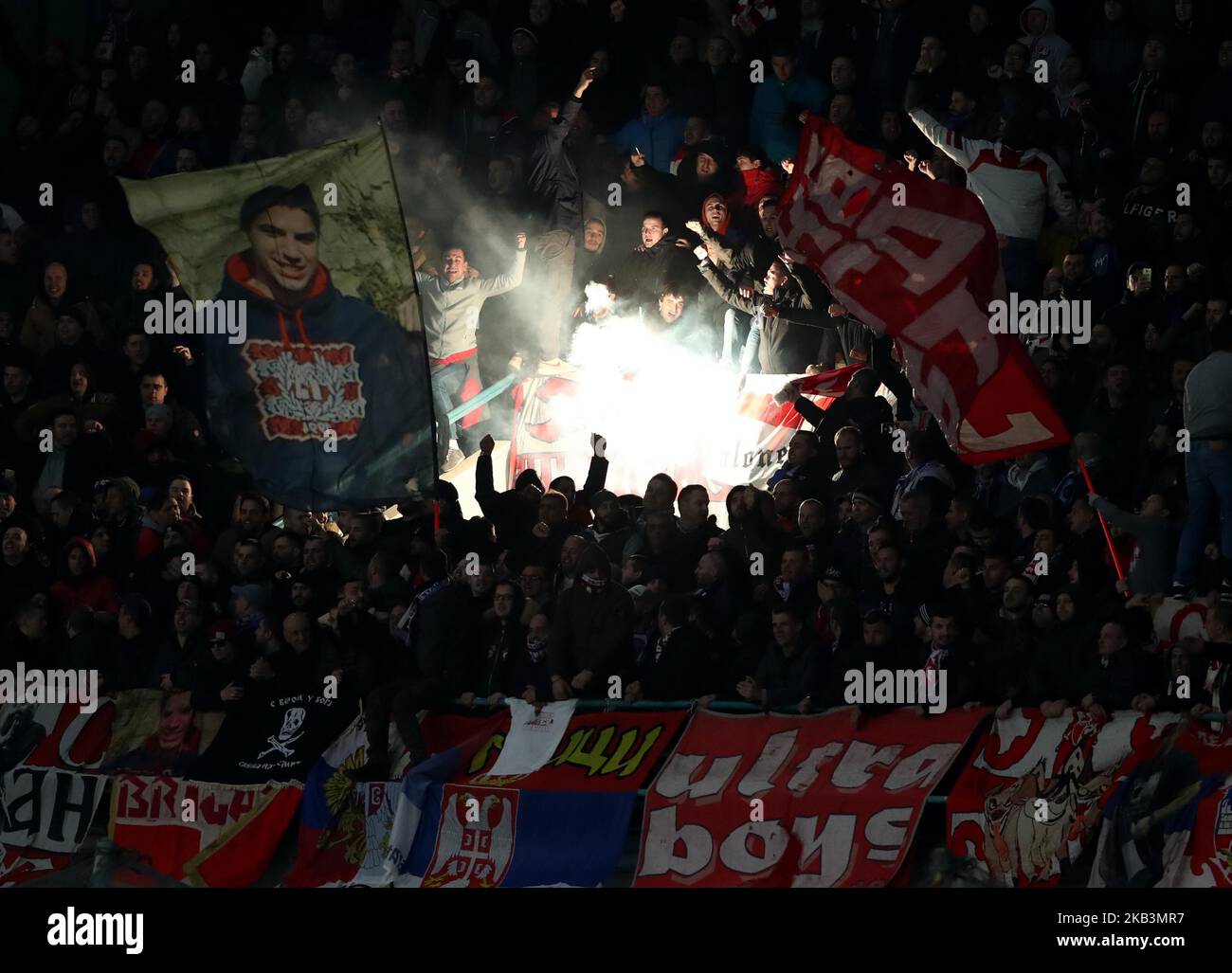 Crvena zvezda supporters hi-res stock photography and images - Alamy