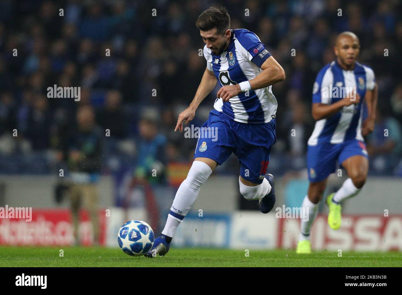 Porto's Mexican midfielder Hector Herrera in action during the UEFA ...