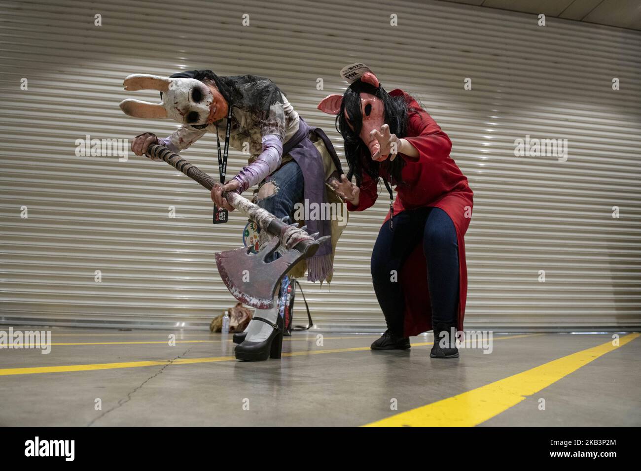 Cosplayer pose at Tokyo Comic Con 2018 at Makuhari Messe in Chiba on ...