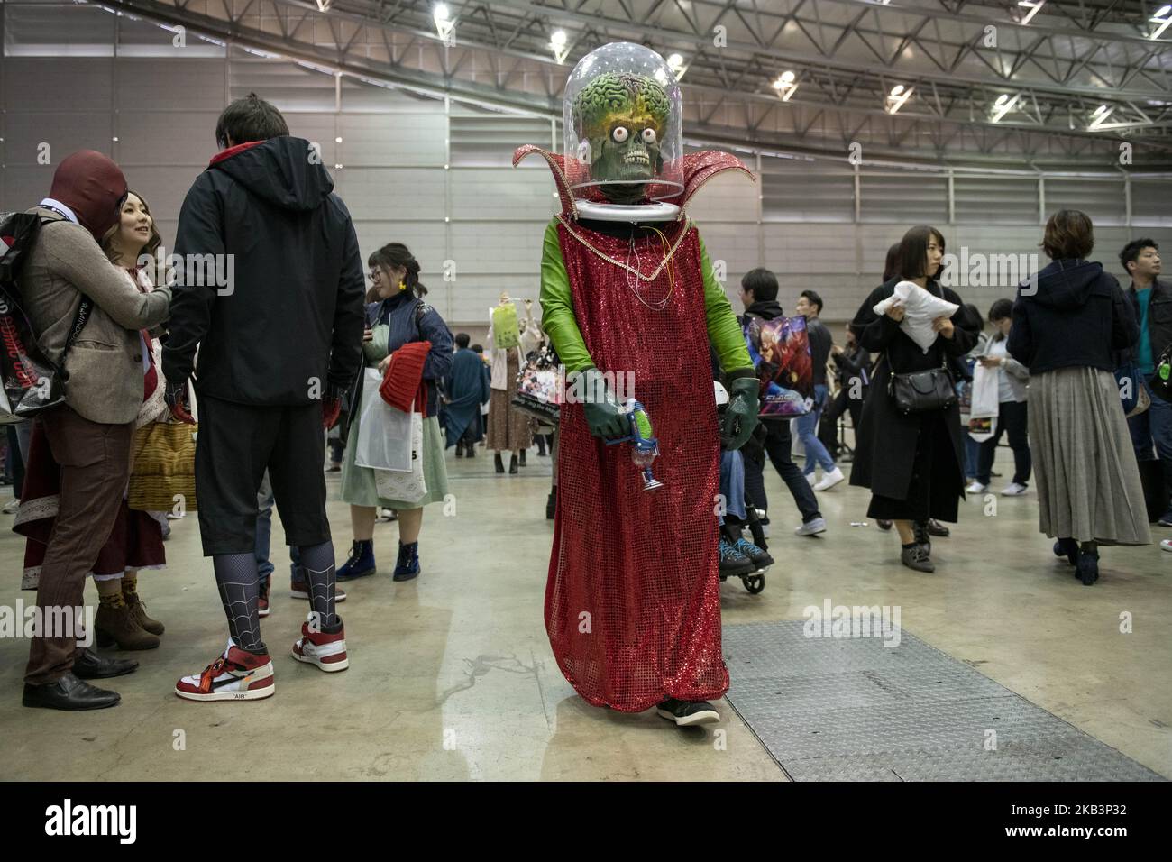 Cosplayer pose at Tokyo Comic Con 2018 at Makuhari Messe in Chiba on ...