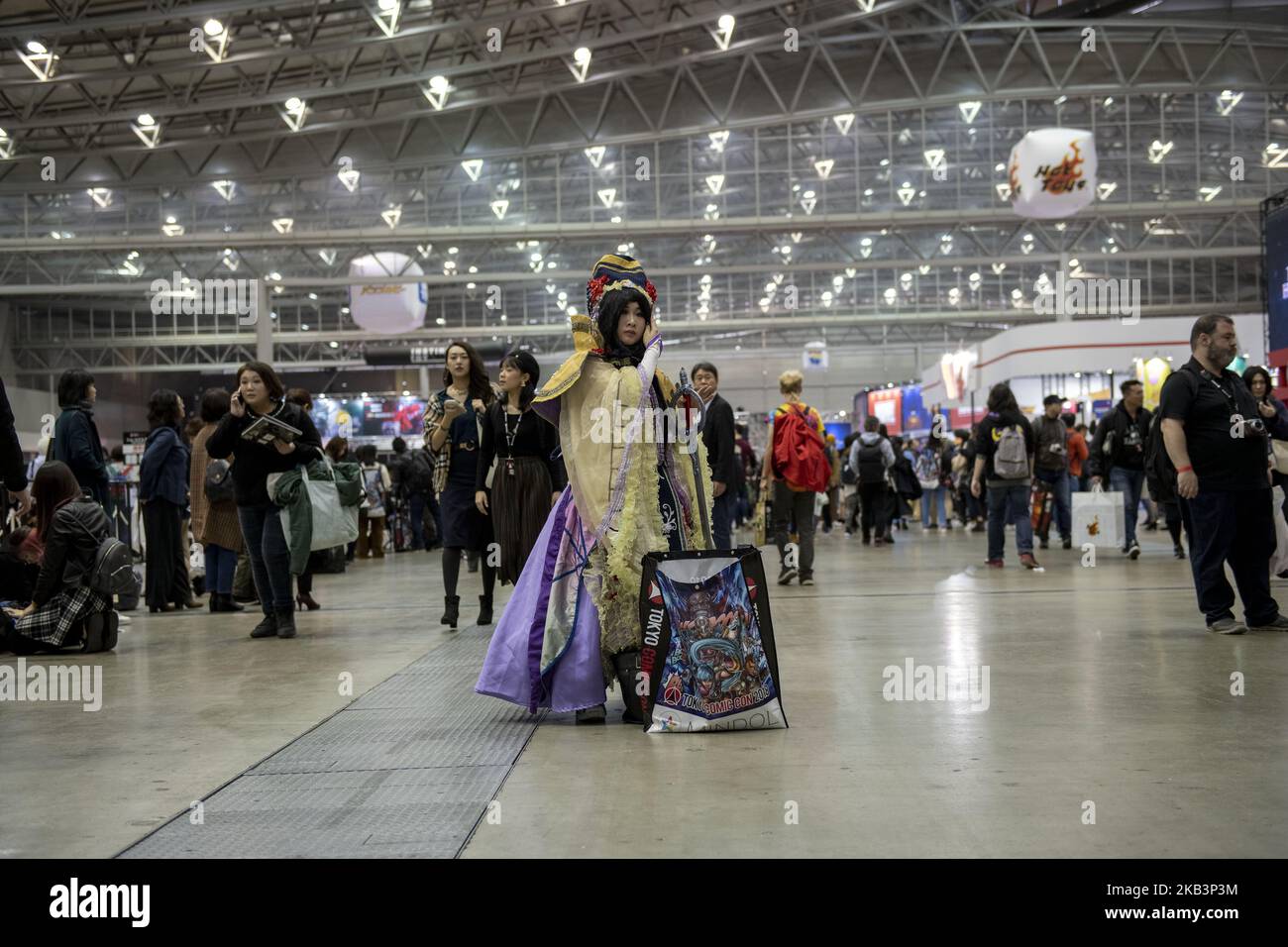 Cosplayer pose at Tokyo Comic Con 2018 at Makuhari Messe in Chiba on ...