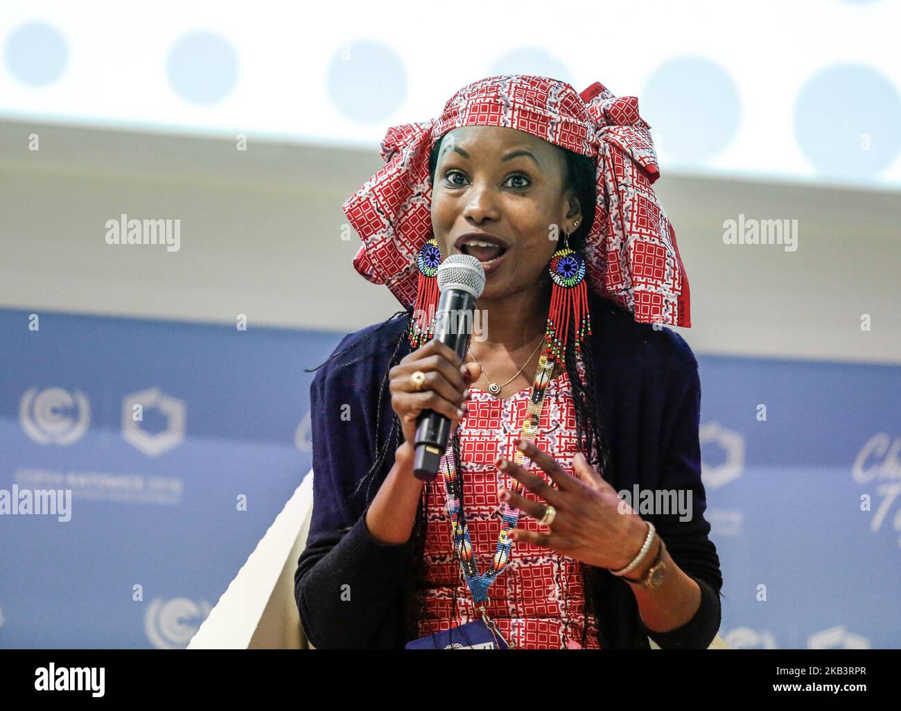 Hindou Ibrahim, Indigenous Leader during the Action Hub Opening panel ...