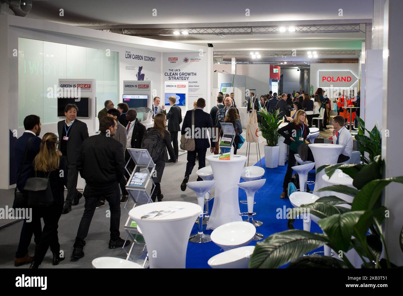 Exhibition during the UN Climate Change Conference (COP24) in Katowice ...