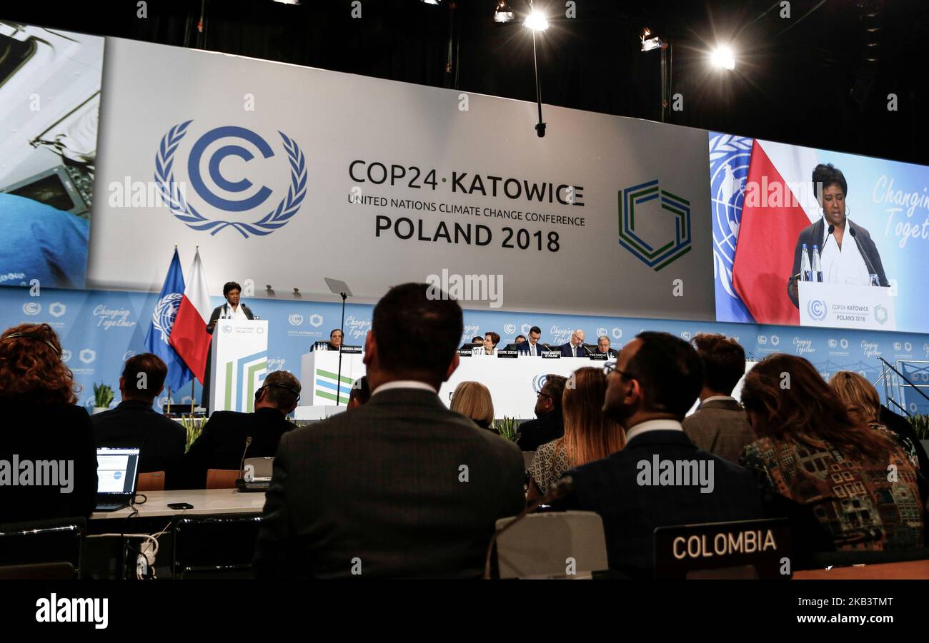 Audience listens to the speakers of the high level panel during the ...