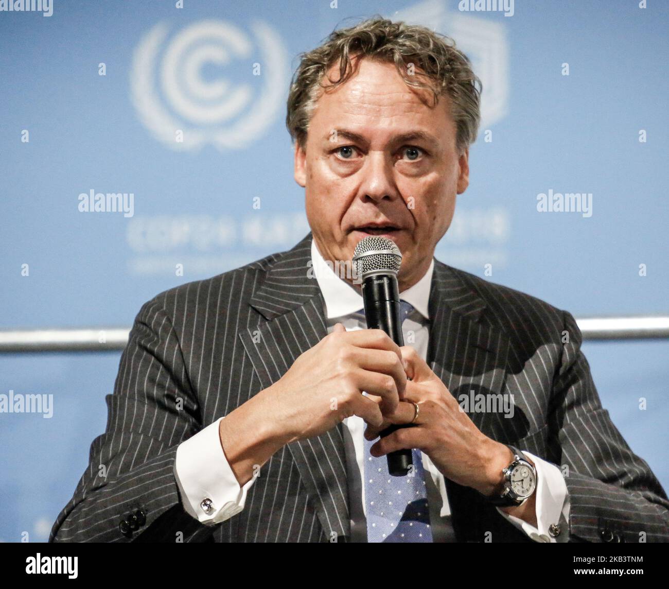 Ralph Hamers, CEO and chairman Executive Board ING Group speaks during ...