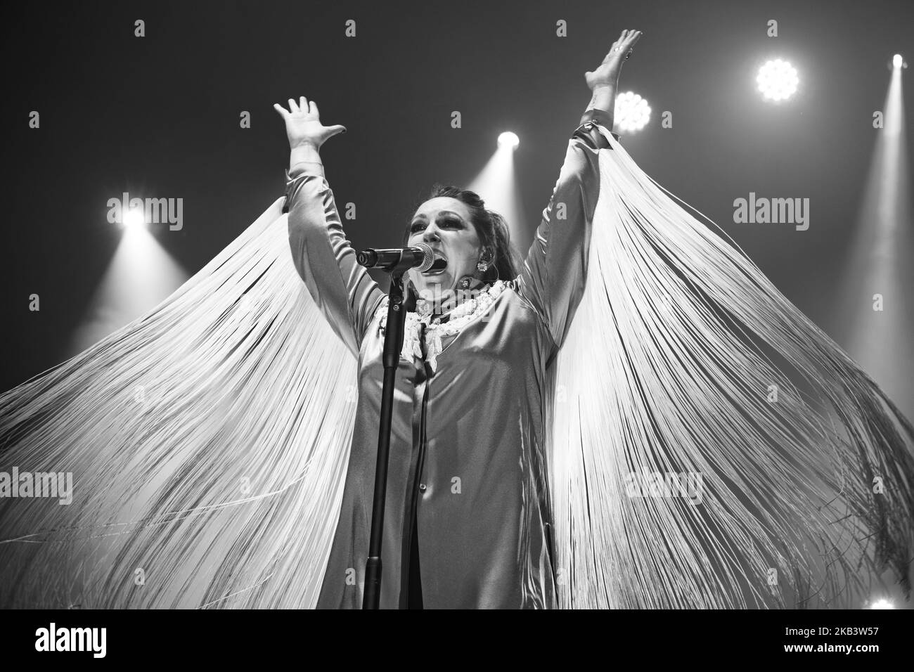 the singer Nina Pastori (Niña Pastori) during her performance at the ...