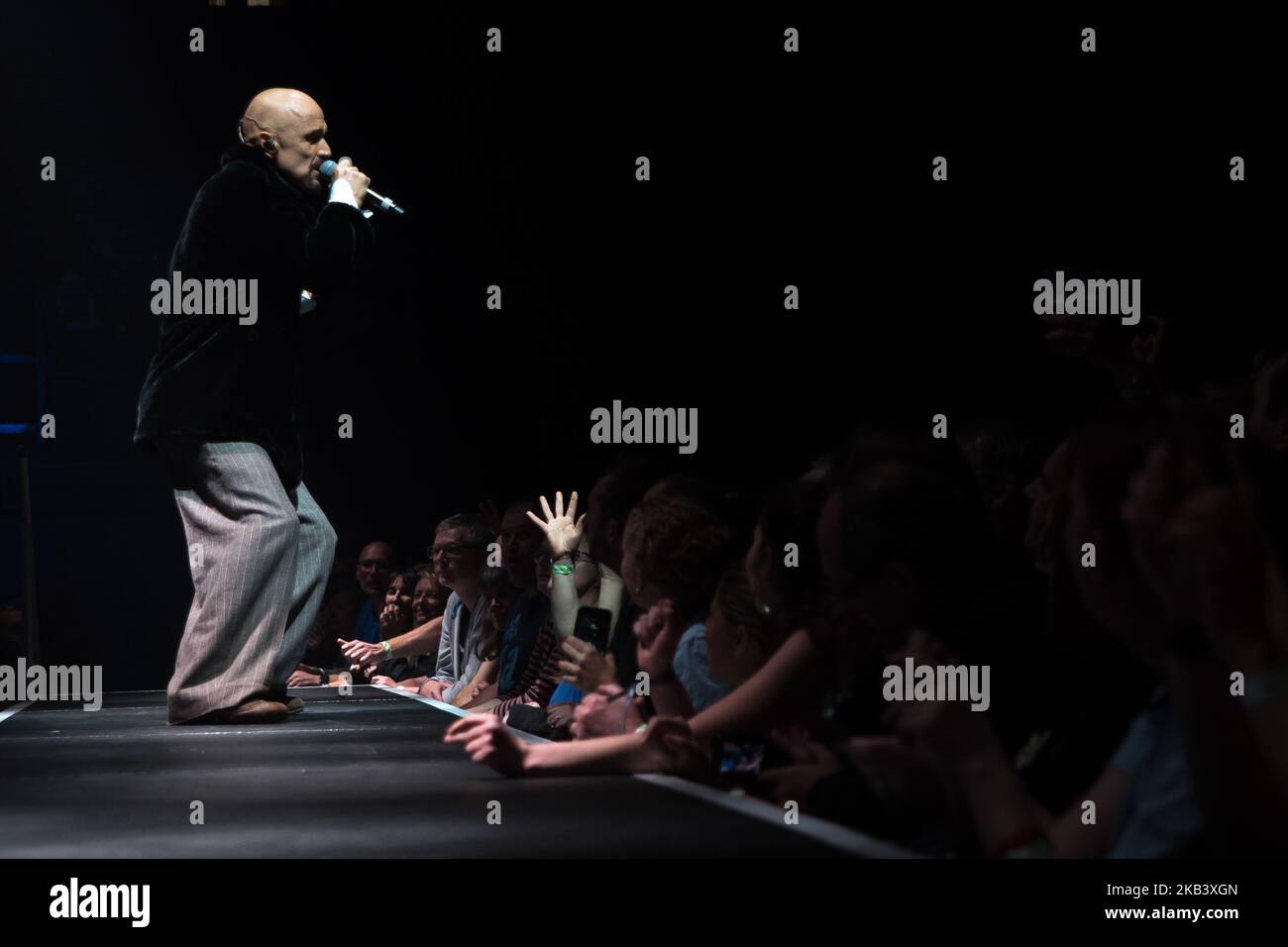 Tim Booth, singer of the British rock band James, is pictured as he ...
