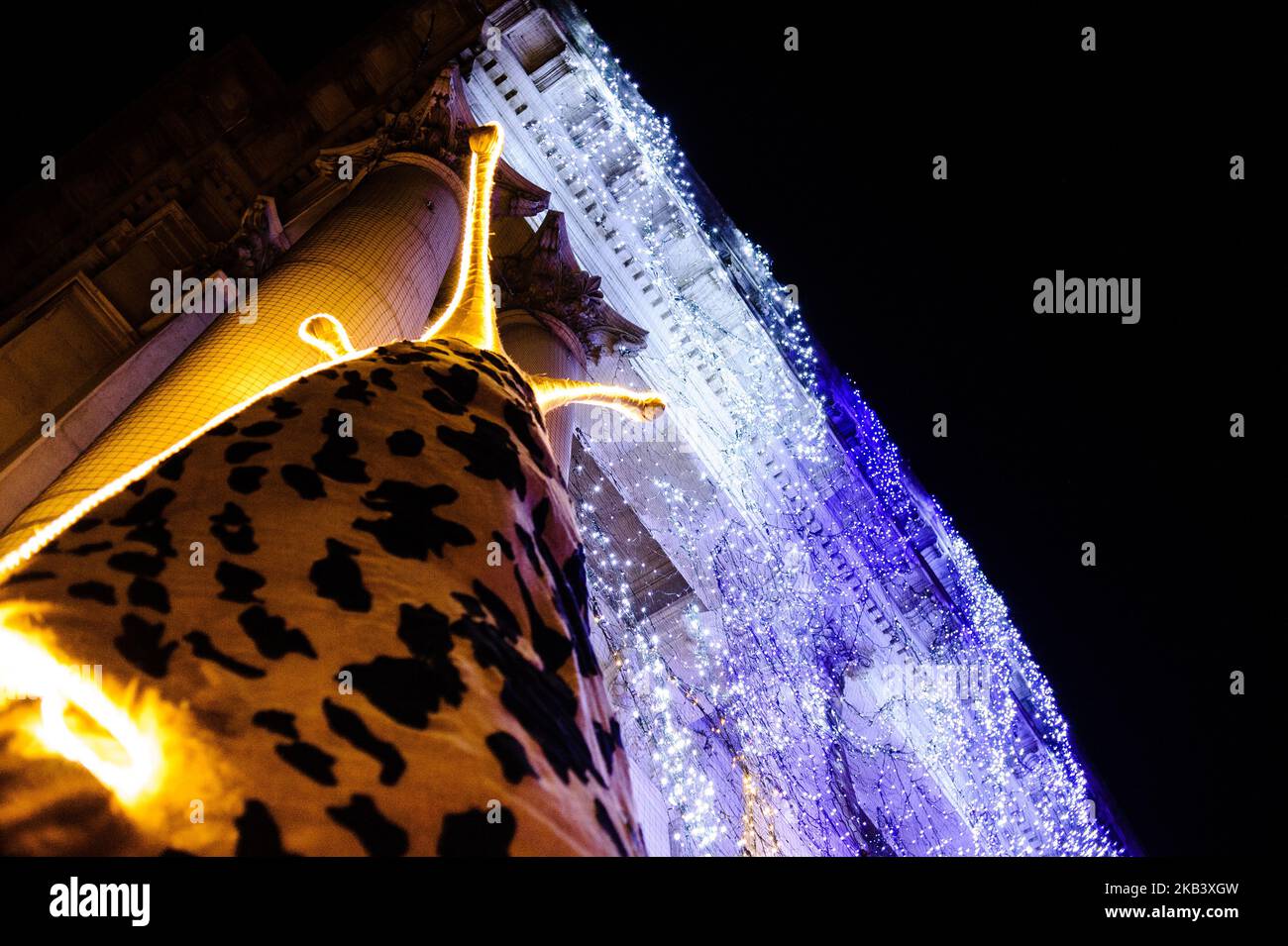 Artist Monster Chetwynd's giant illuminated slugs installation adorns ...