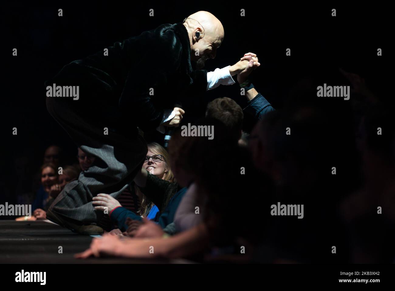 Tim Booth, singer of the British rock band James, is pictured as he ...