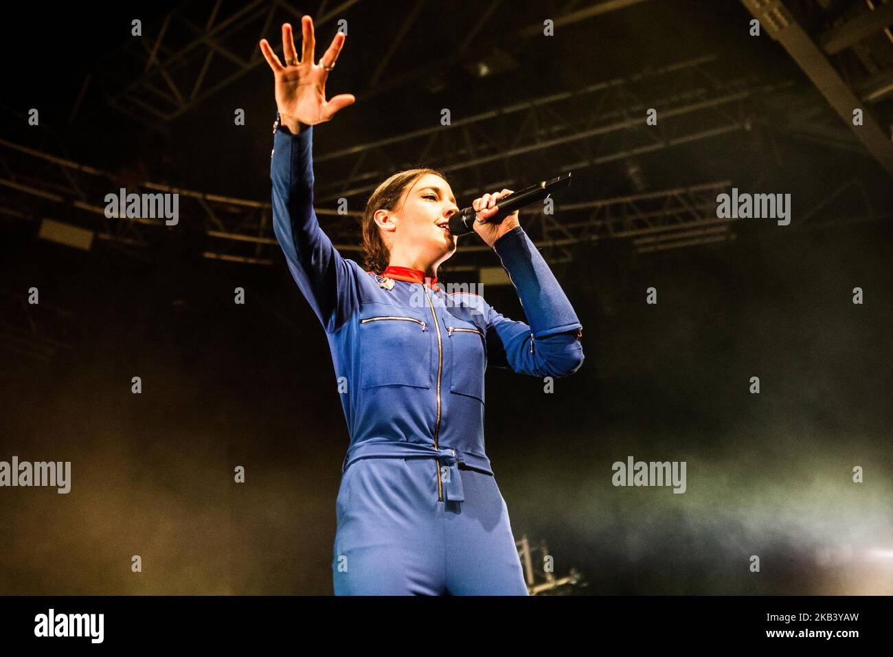 The french singer and song-writer Jain performing live at Fabrique Club ...