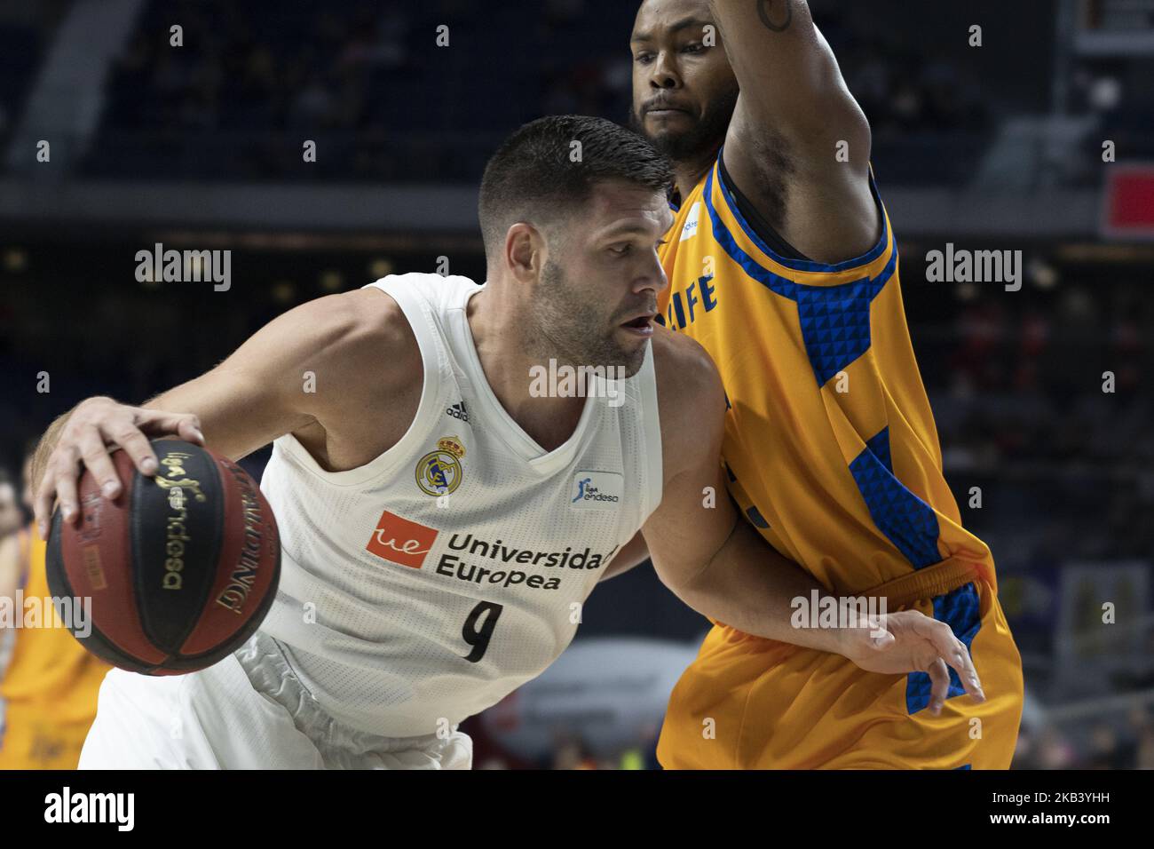 Felipe Reyes of Real Madrid during their Liga ACB Endesa basketball ...