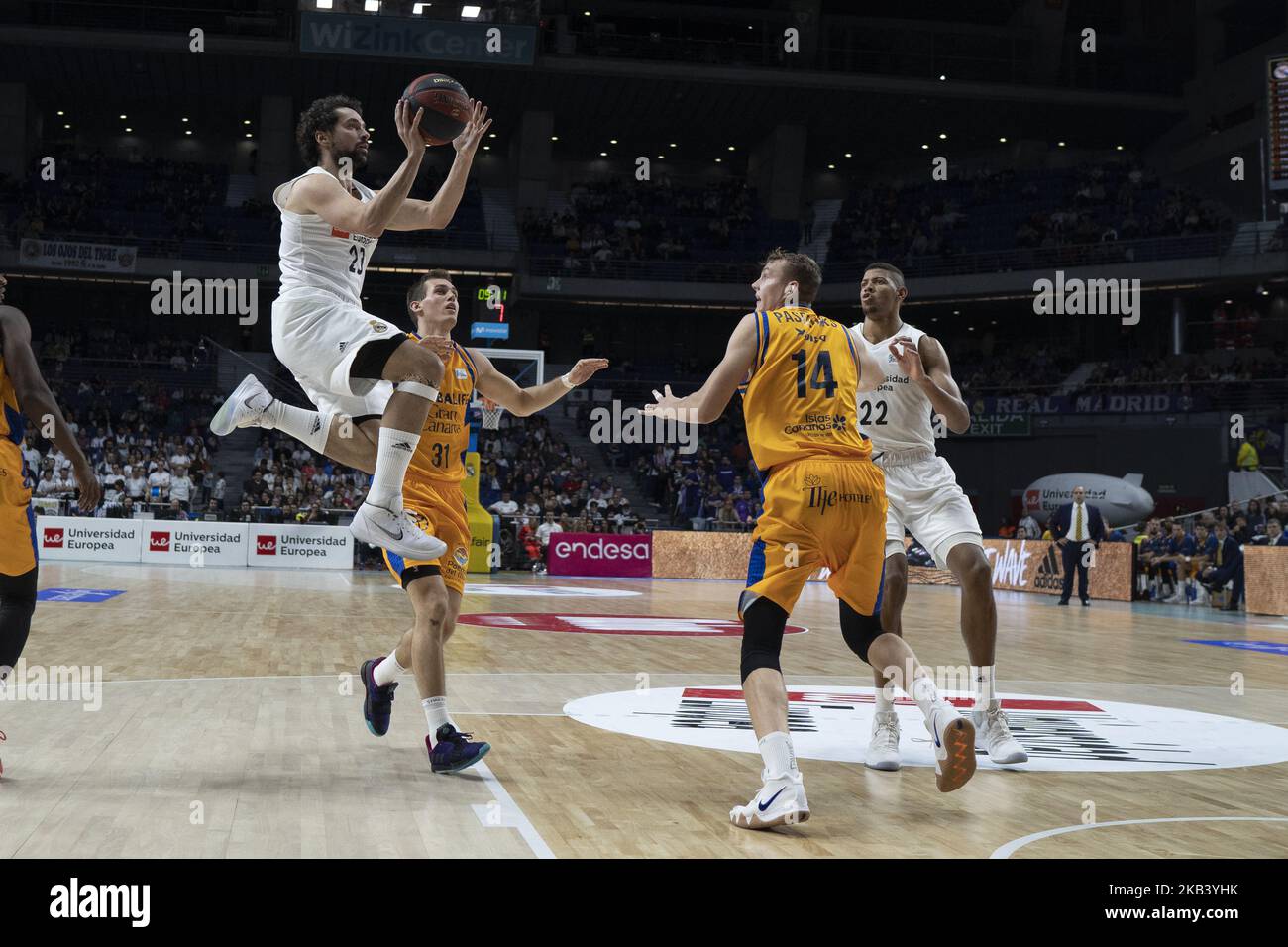 Sergio Llull of Real Madrid during their Liga ACB Endesa basketball ...