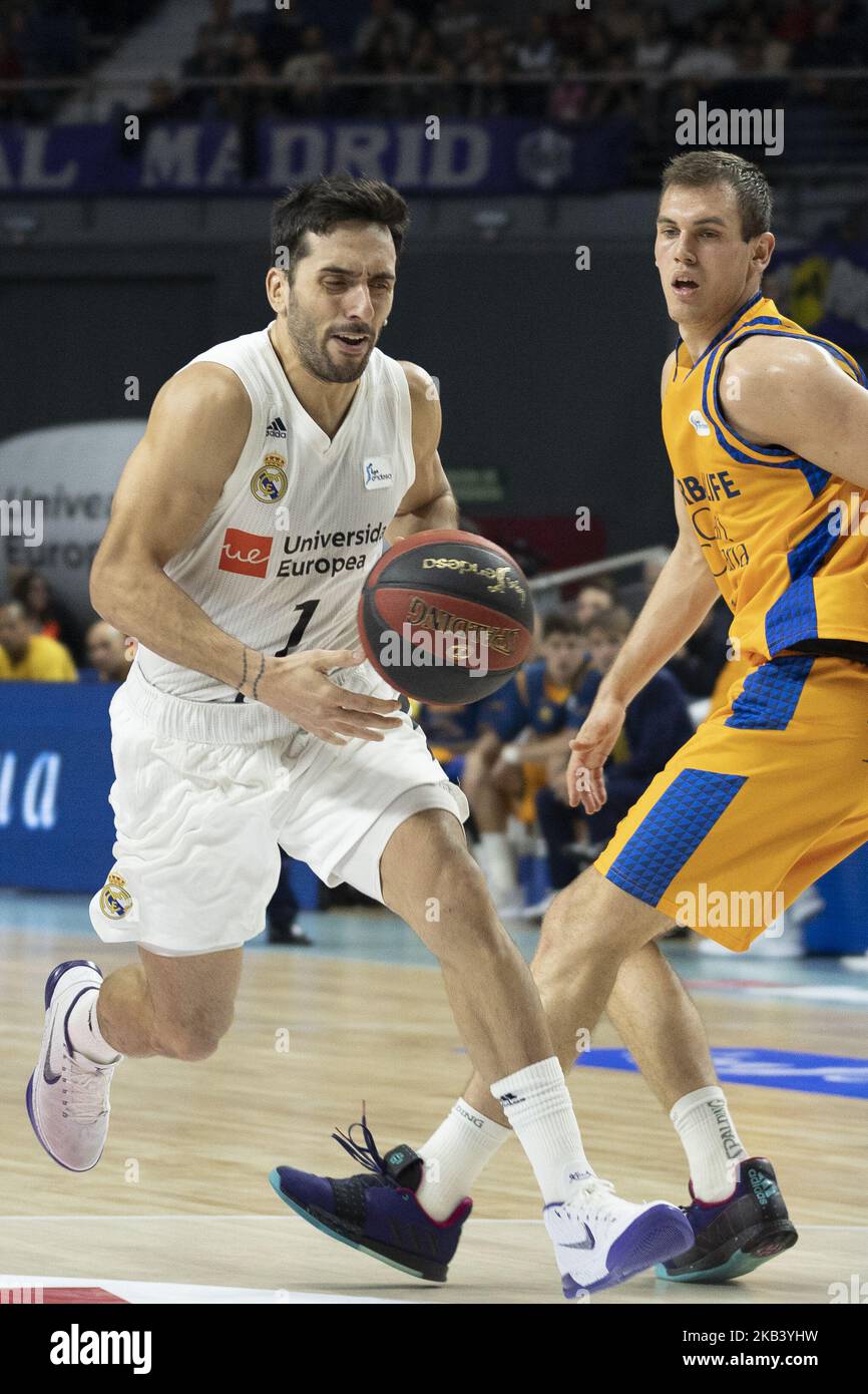 Fabien Causeur of Real Madrid during their Liga ACB Endesa basketball ...