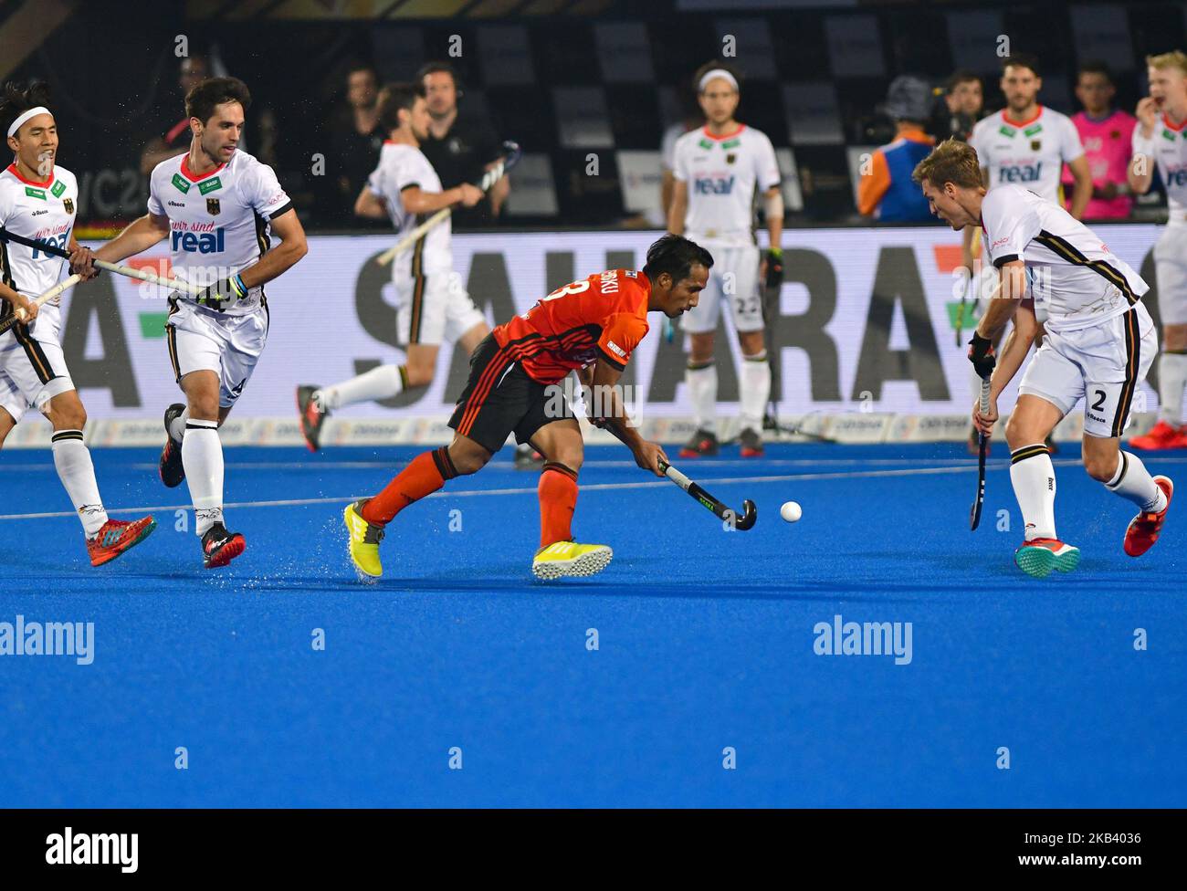 Nabil Noor of Malaysia in action during the FIH Men's Hockey World Cup ...