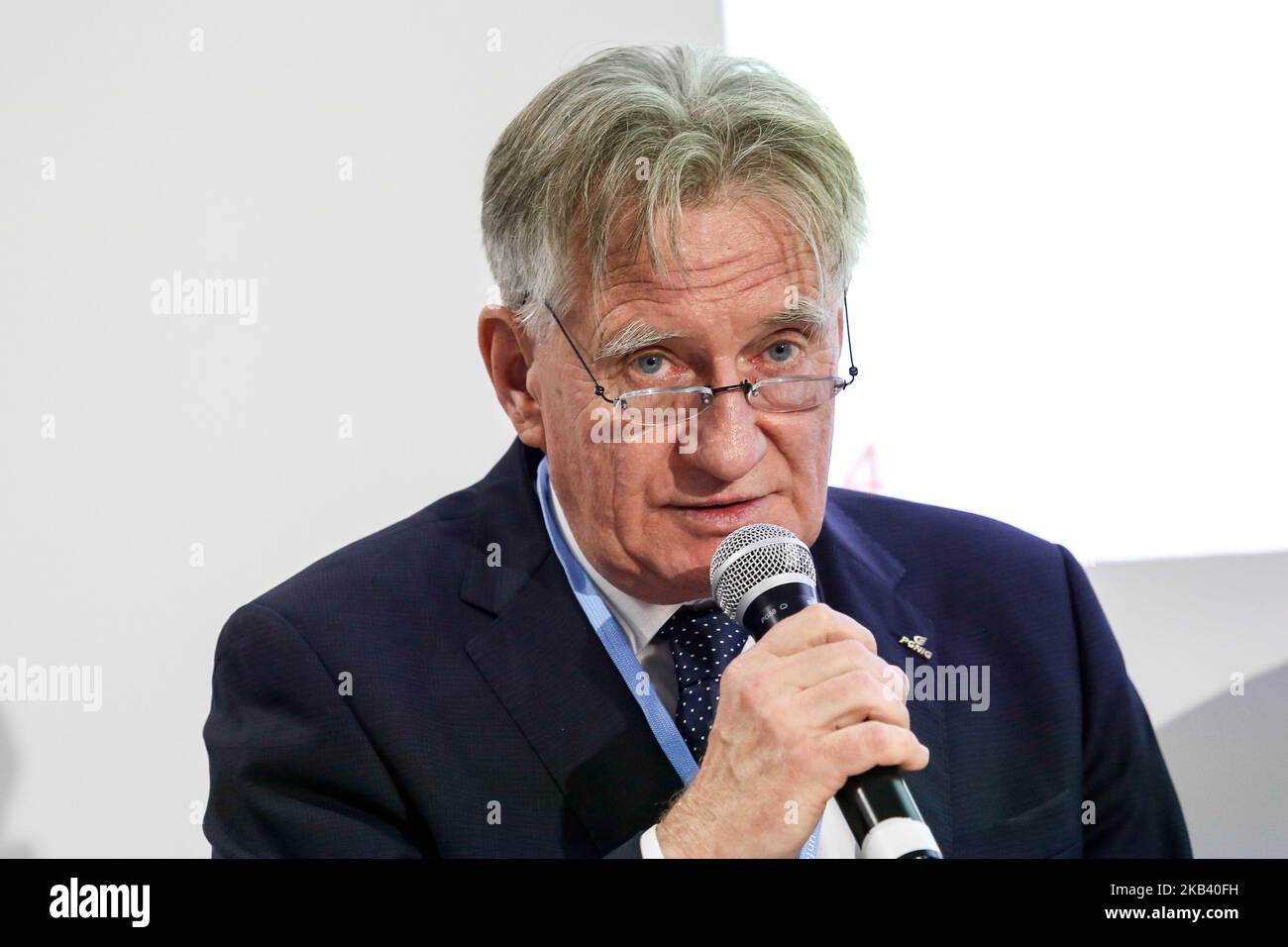 Piotr Wozniak, CEO of Polish Oil and Gas Company during a side event of ...