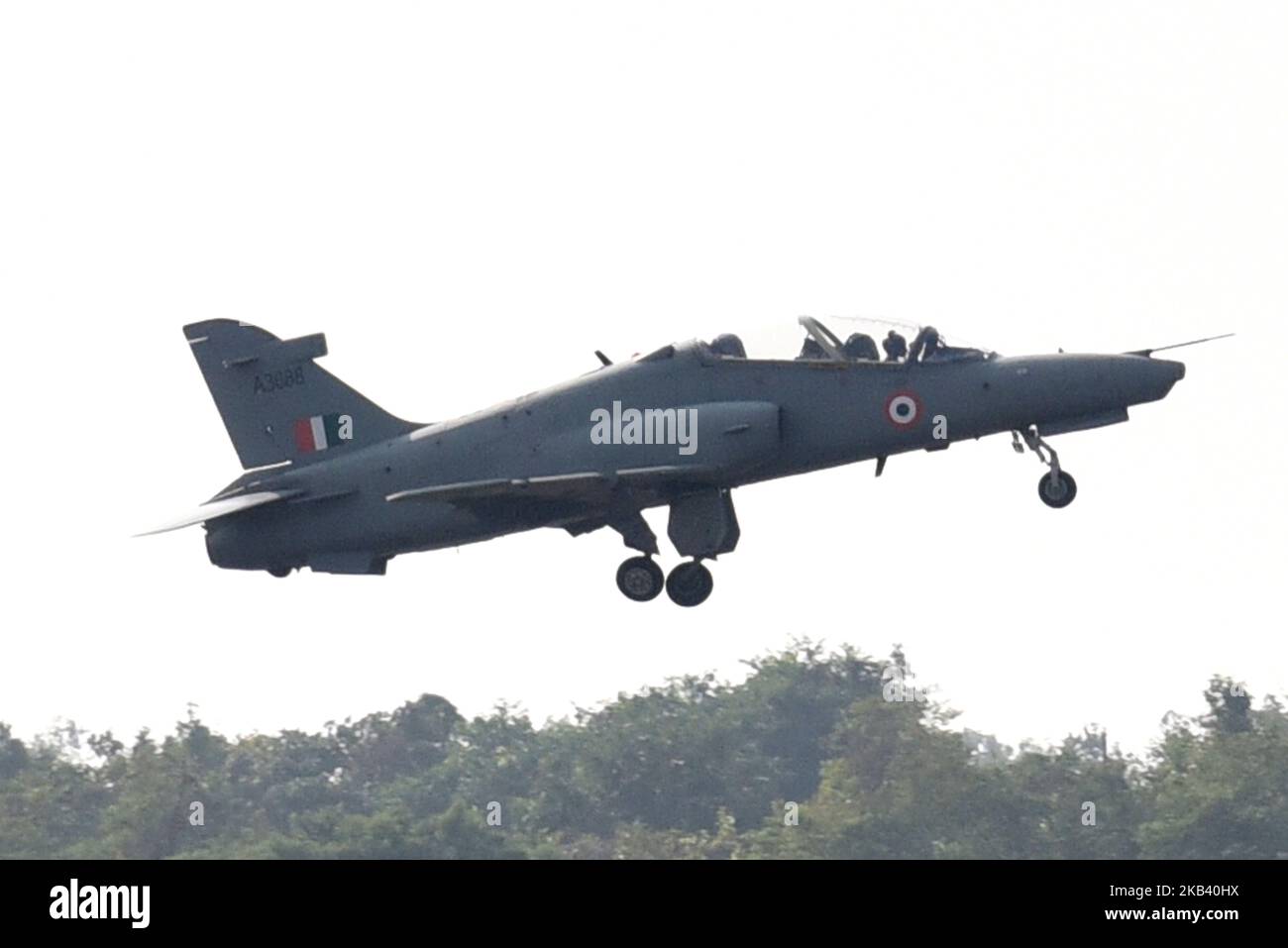 Jaguar fighter jet of Indian Air Force takes off during Indian Air ...