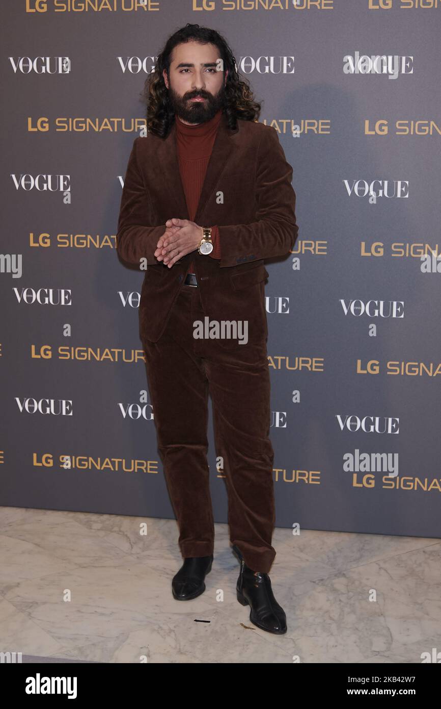 Charlie Cole attends the 'Vogue and LG Signature Dinner' at Carlos ...