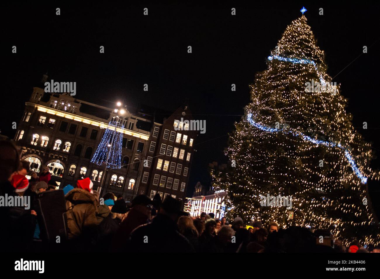 On December 15th, 2018 in Amsterdam, Netherlands. The Christmas Tree on ...