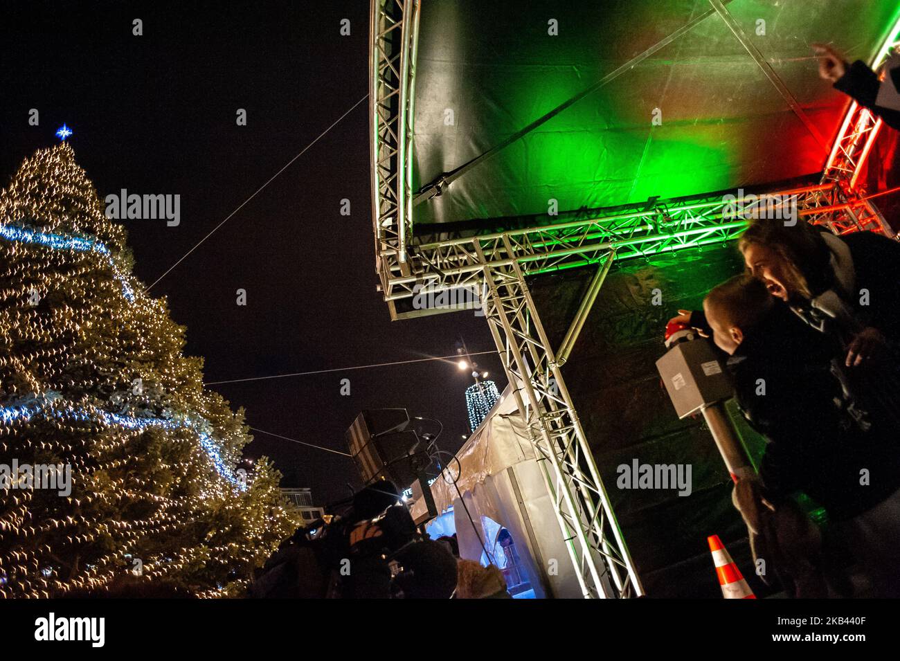 On December 15th, 2018 in Amsterdam, Netherlands. The Christmas Tree on ...