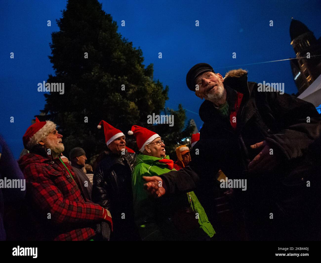 On December 15th, 2018 in Amsterdam, Netherlands. The Christmas Tree on ...