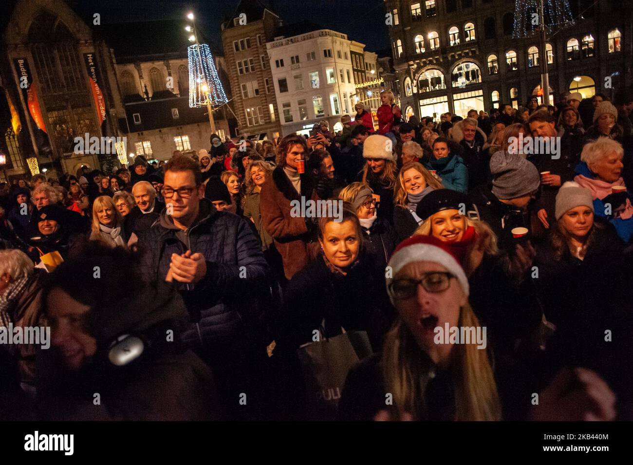 On December 15th, 2018 in Amsterdam, Netherlands. The Christmas Tree on ...