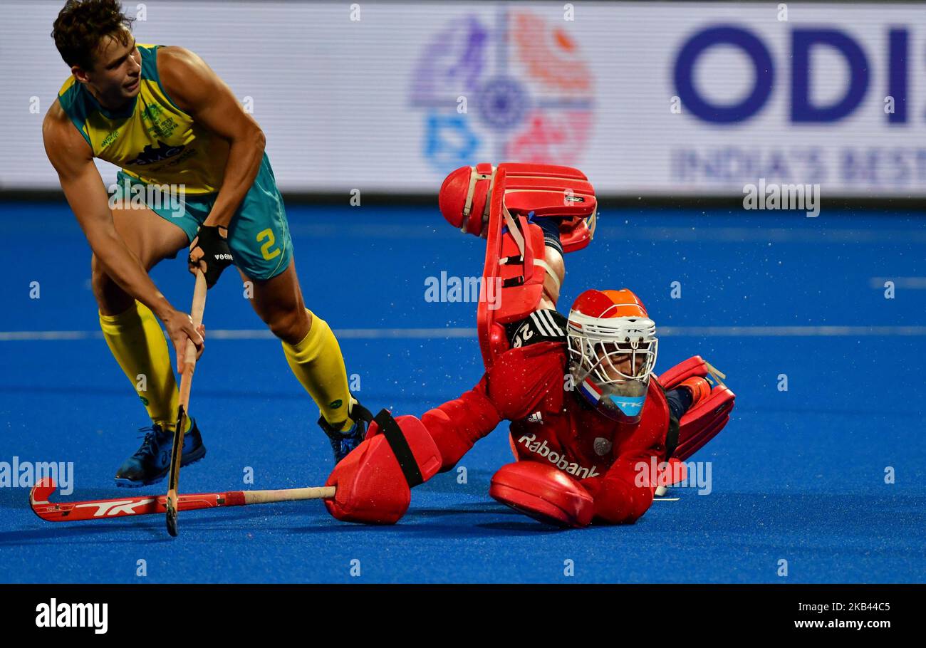 Australia's Tom Craig scores his penalty during the FIH Men's Hockey ...