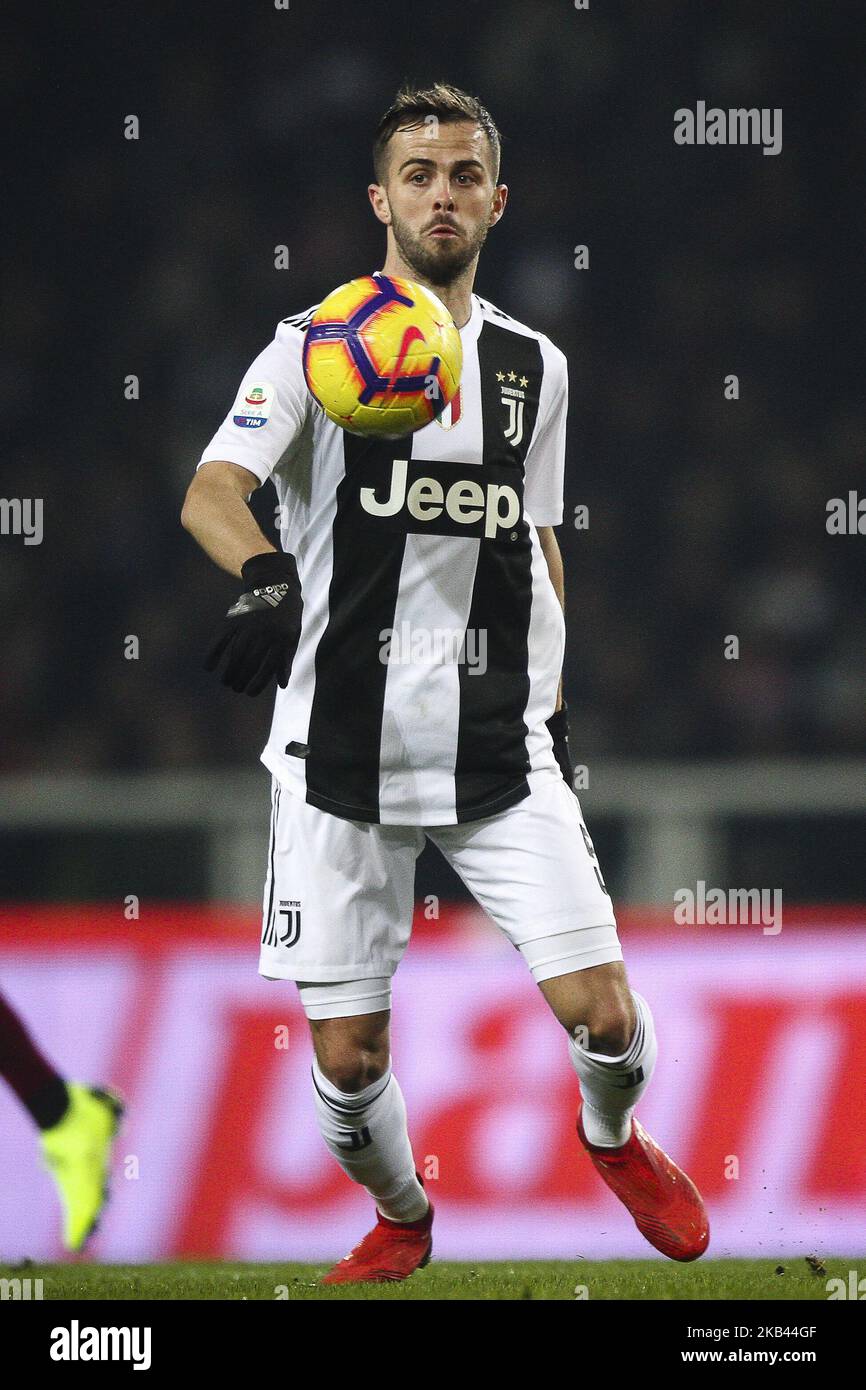 Juventus midfielder Miralem Pjanic (5) in action during the Serie A ...