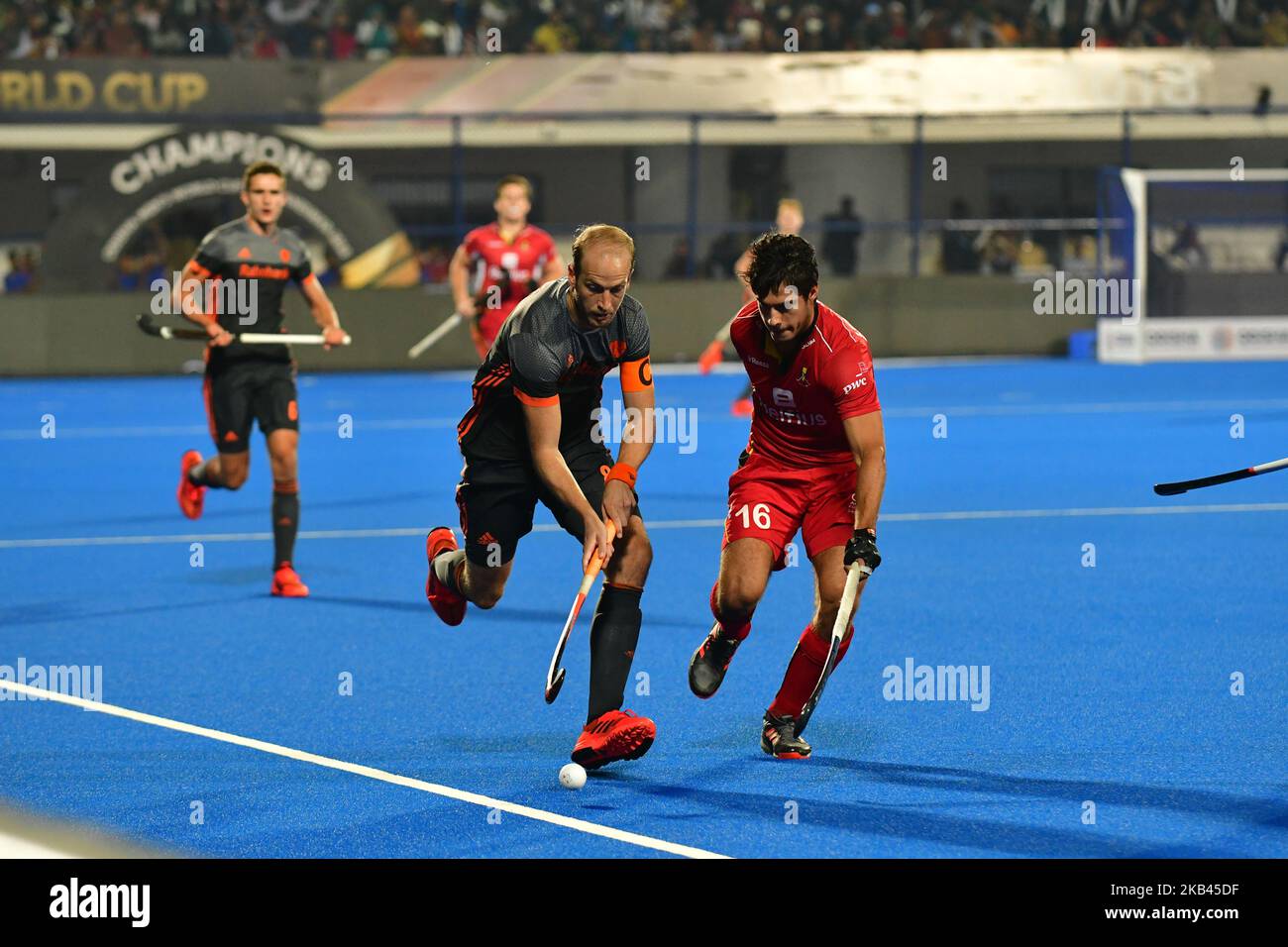 Alexander Hendrickx (R) of Belgium in action during the FIH Men's ...