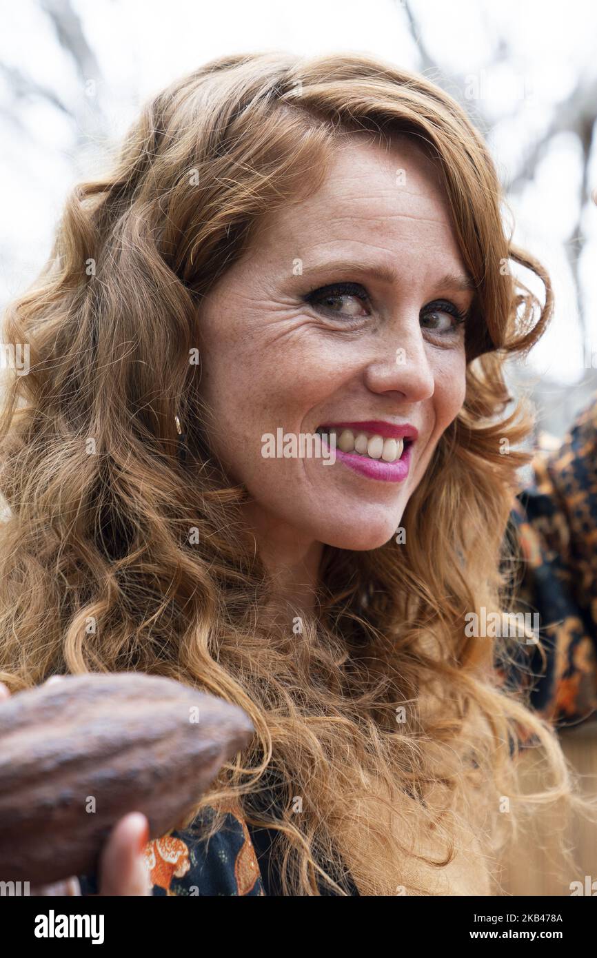 Actress Maria Castro attends 'Naturalmente Cacao' presentation at Cafe ...