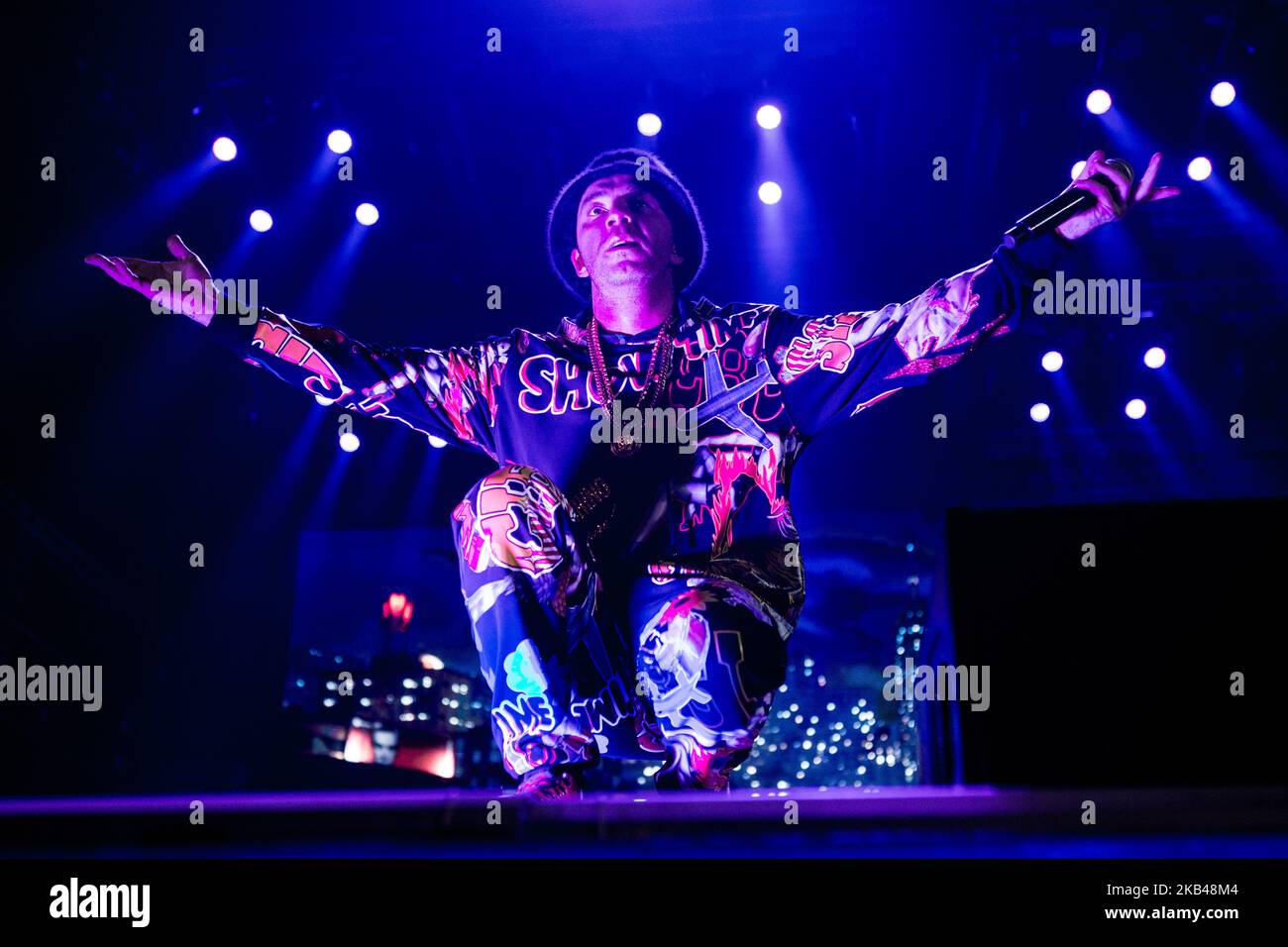 (12/22/2018) The italian rapper Salmo performing live at Mediolanum ...