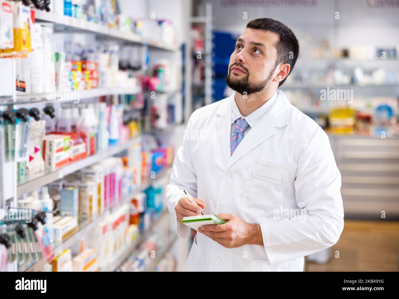 Portrait male apothecary working hi-res stock photography and images ...