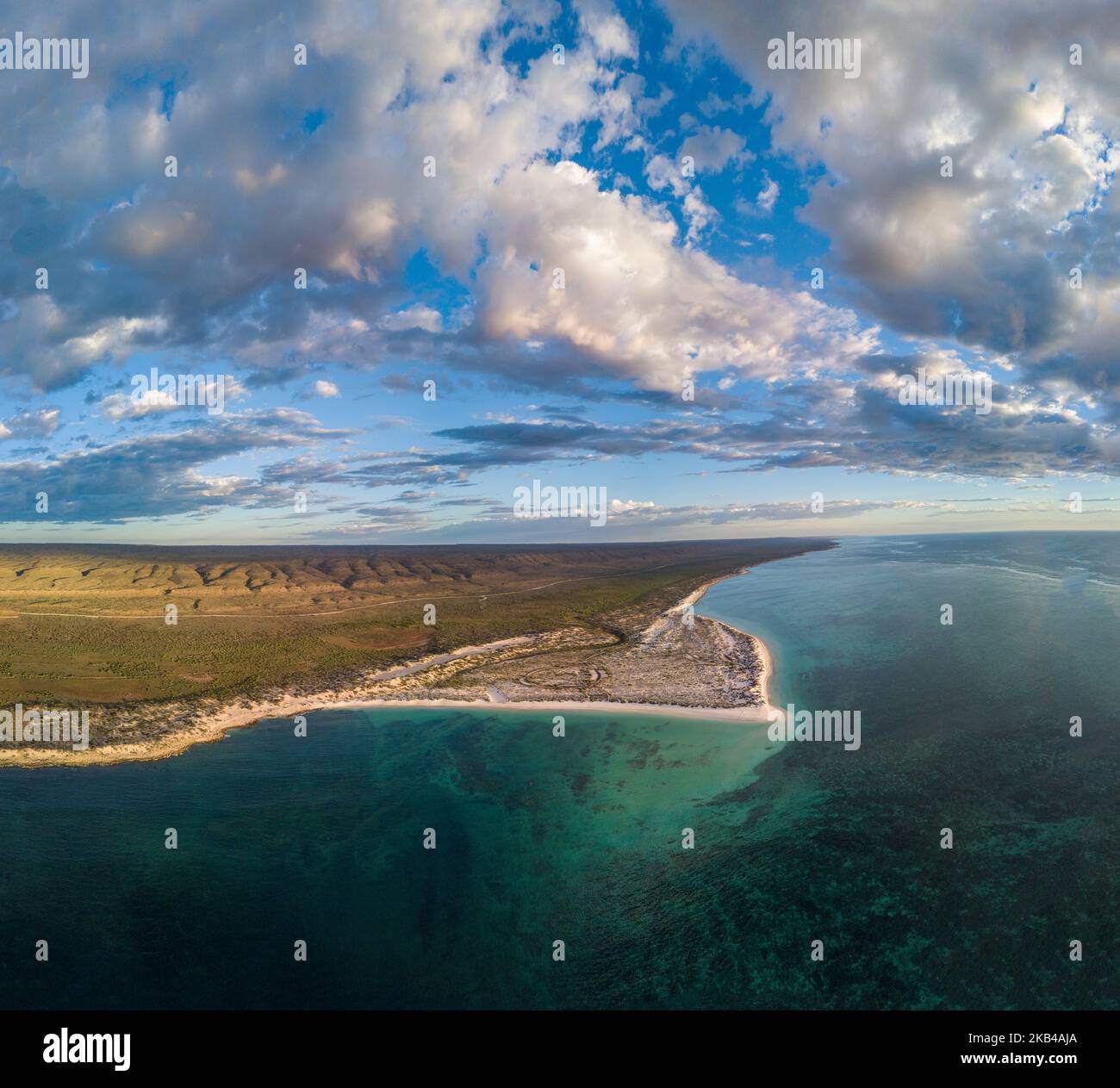 Drone arial photography of Exmouth, Western Australia. Beautiful cape ...