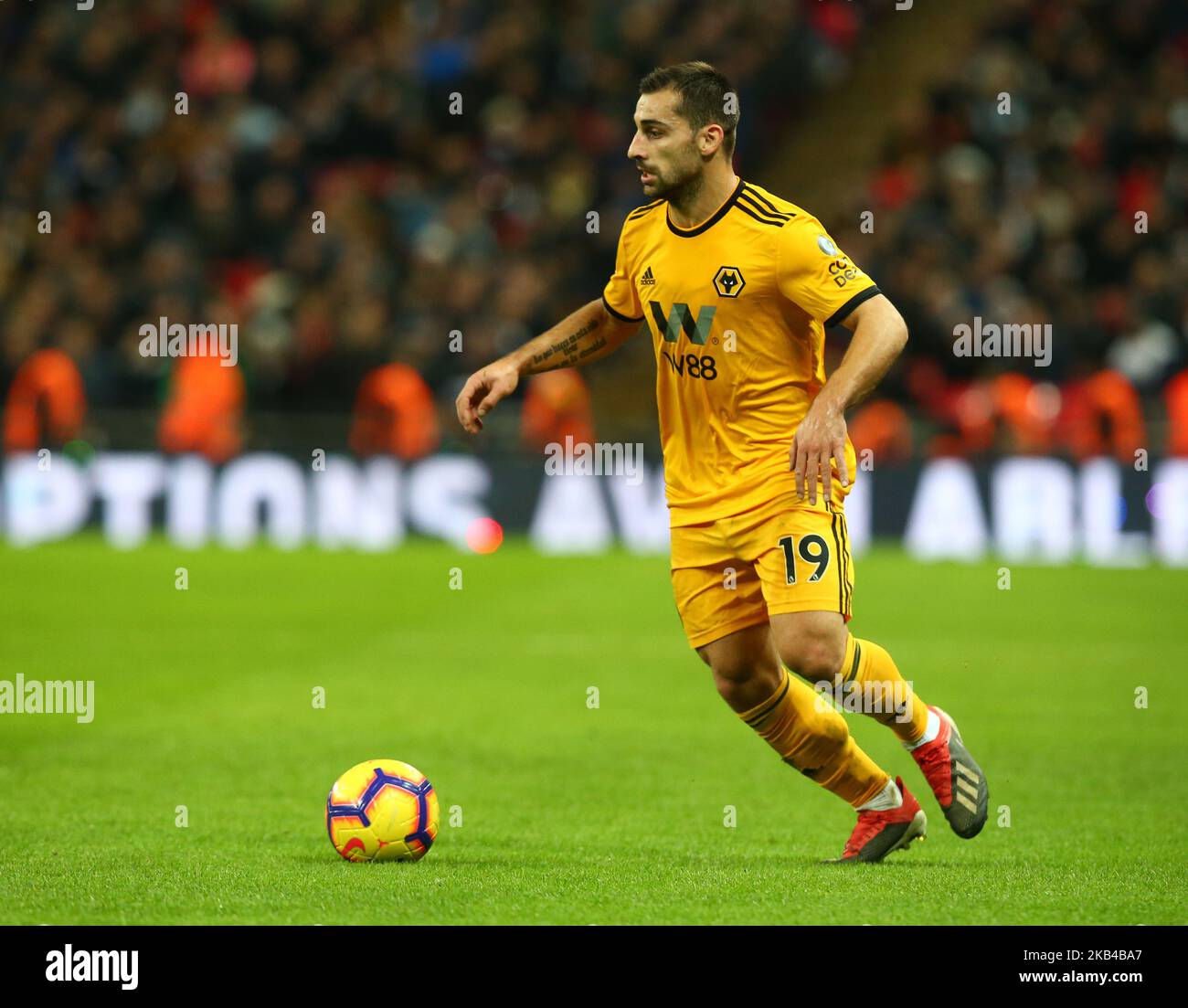 London, England - December 29, 2018 Wolverhampton Wanderers' Jonny ...